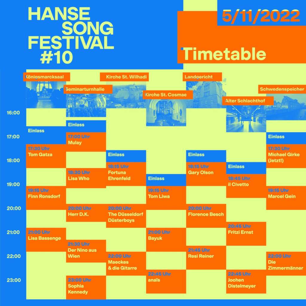 Hanse Song Festival 2022: Zehnjähriges Jubiläum im November - kulturnews.de